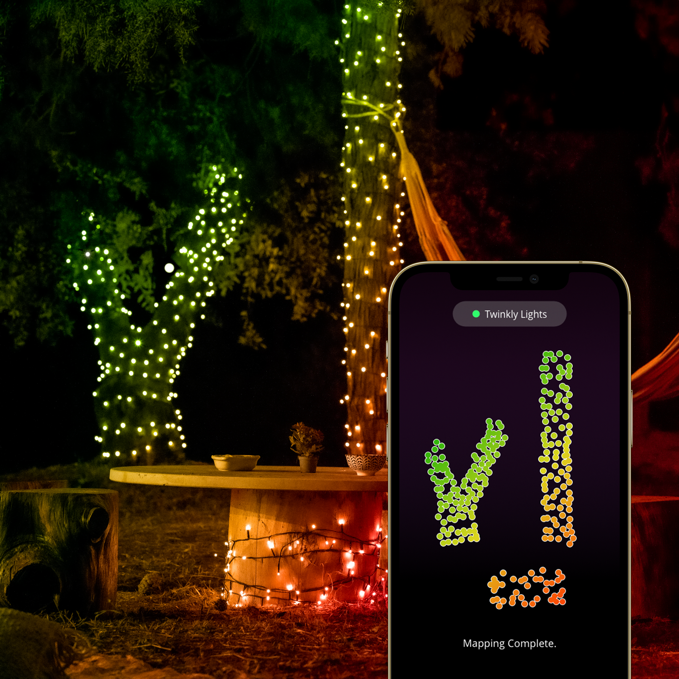 Multicolor Smart String Lights for Indoor & Outdoor | Twinkly