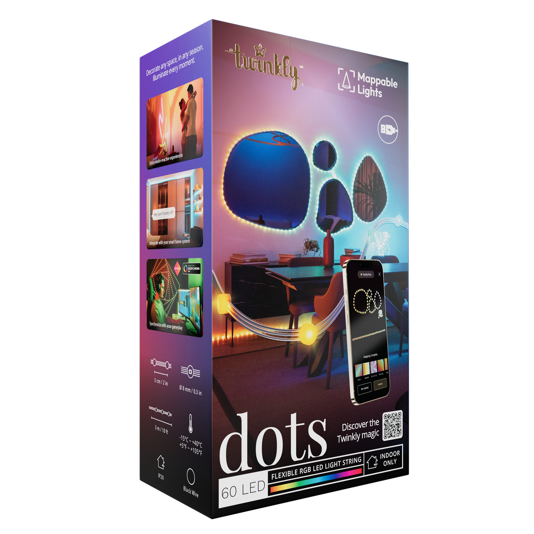 Dots Lights: Smart Mini LED Lights for Decor & Gaming | Twinkly