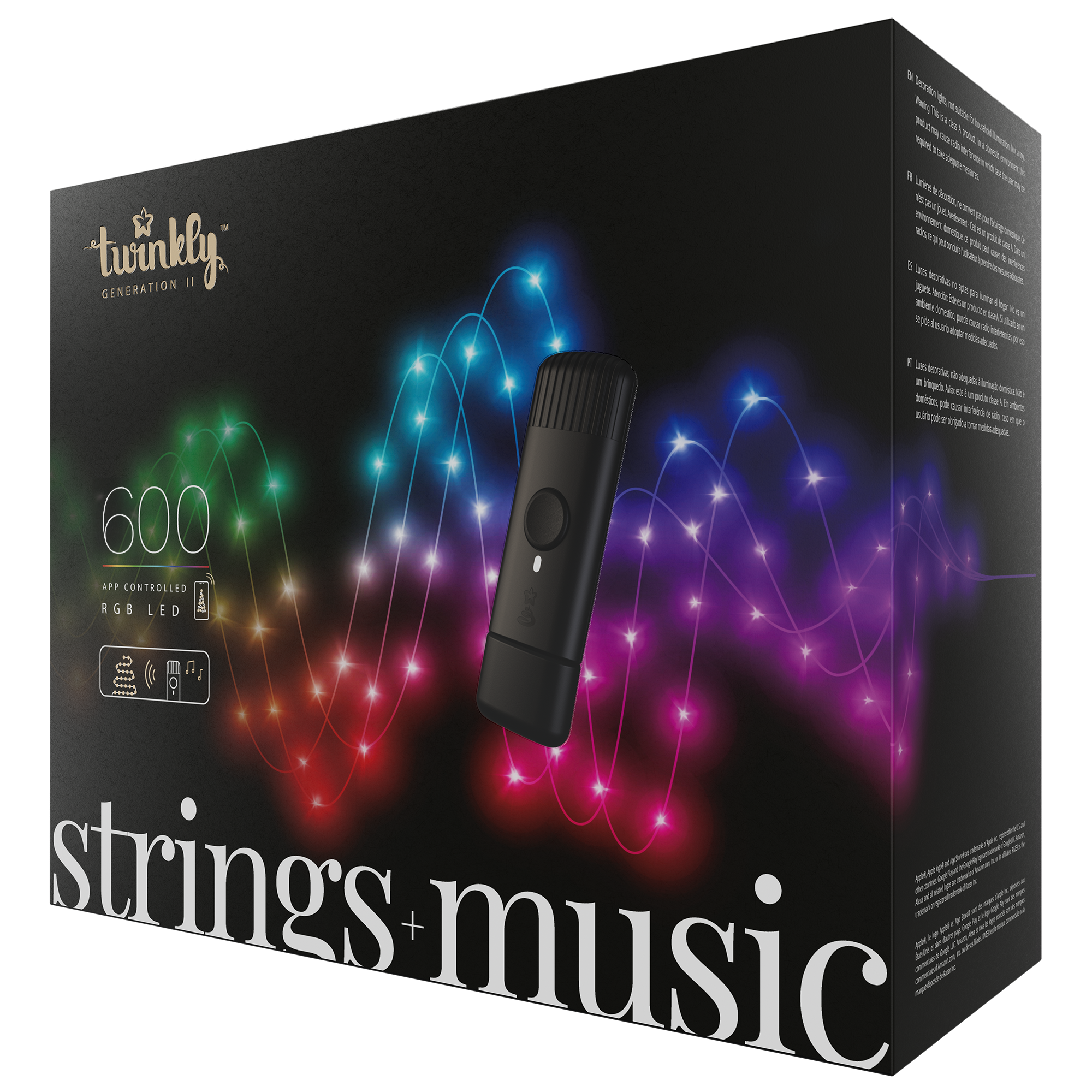 Smart LED Light Strings & Music Dongle Bundle | Twinkly