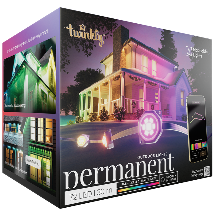 Permanent Smart LED Outdoor Lights for Home | Twinkly