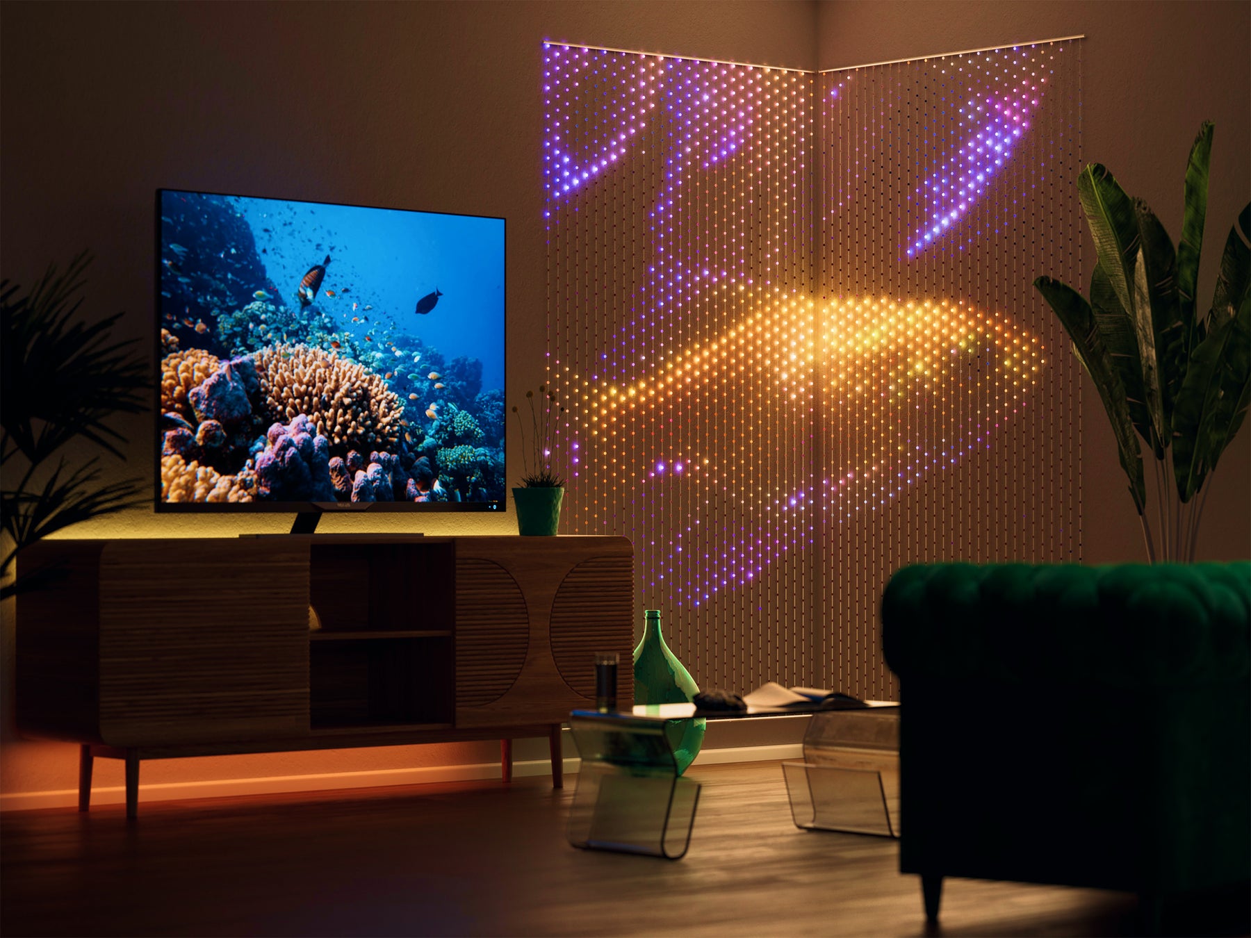 Matrix: Smart LED Light Curtain for Decor & Gaming | Twinkly