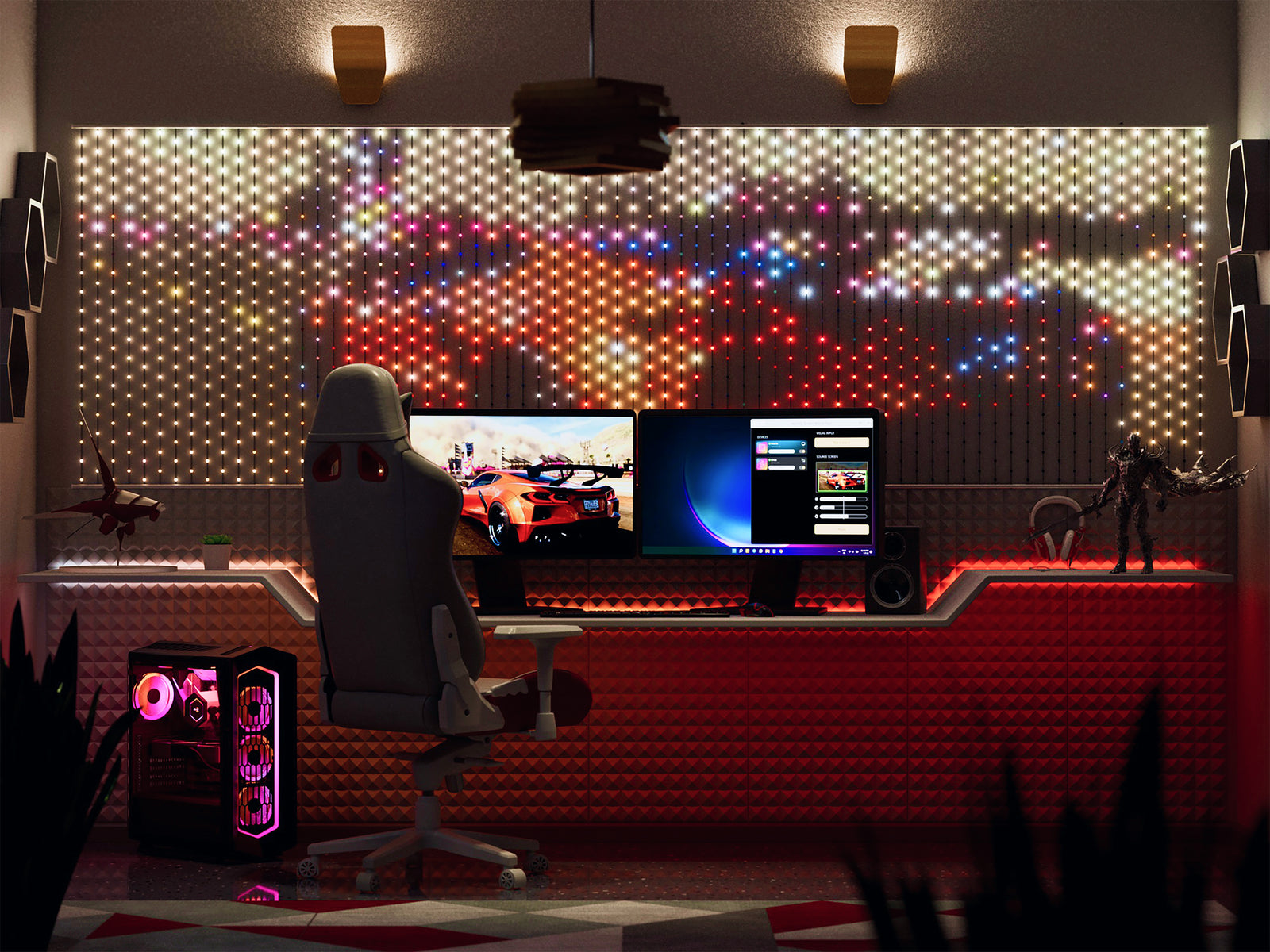 Matrix: Smart LED Light Curtain for Decor & Gaming | Twinkly